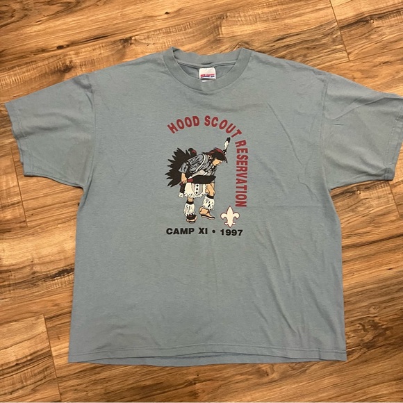 Hanes | Shirts | Vintage 997 Hood Scout Reservation Camp Xi Tee Shirt ...